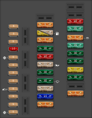 2009 Audi A4 fuse box diagram - StartMyCar