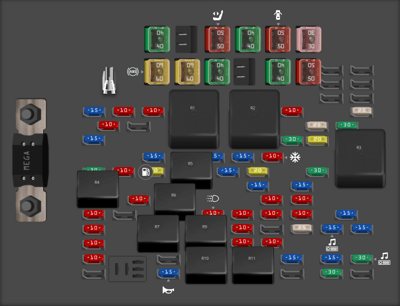 2005 Cadillac Escalade fuse box diagram - StartMyCar