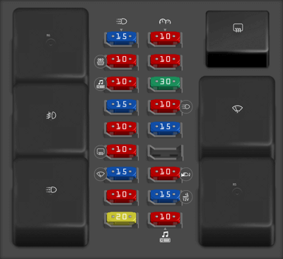 2008 Chevrolet Spark fuse box diagram - StartMyCar