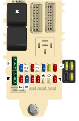 2000 Chrysler Sebring Coupe (ST-22) G2 Coupe fuse box diagram - StartMyCar
