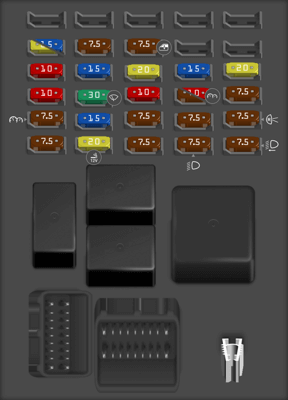 2011 Citroën Relay fuse box diagram - StartMyCar