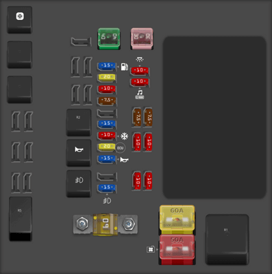 2004 Coupe Dodge Stratus fuse box diagram - StartMyCar