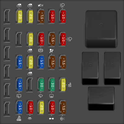 2011 R2 Fiat Palio Air conditioning fuse - StartMyCar