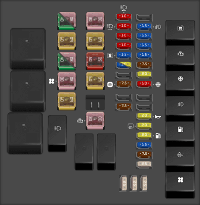 2013 G6 Restyle Ford Fiesta Cigarette lighter fuse - StartMyCar