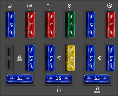 1996 Hatchback South Africa Ford Laser fuse box diagram - StartMyCar