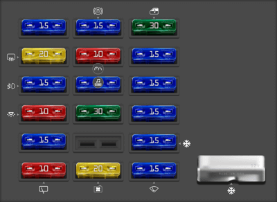 1996 Hatchback South Africa Ford Laser fuse box diagram - StartMyCar