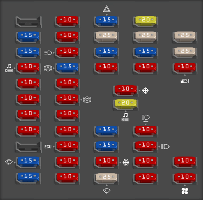 2013 Hyundai Accent Tail light fuse - StartMyCar
