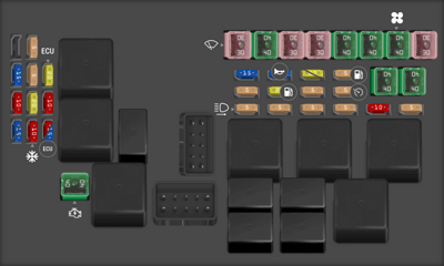 2013 L538 Evoque Land Rover Range Rover fuse box diagram - StartMyCar