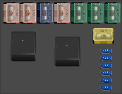 1998 Mazda 626 fuse box diagram - StartMyCar