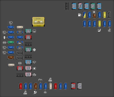 2024 Mazda CX-30 fuse box diagram - StartMyCar