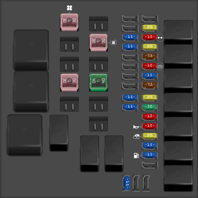 Mazda Mazda2 fuse box diagrams for all years - StartMyCar
