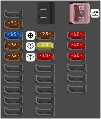 Mazda Mazda2 fuse box diagrams for all years - StartMyCar