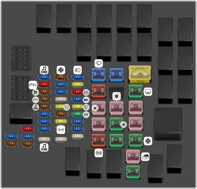 Mazda Mazda2 fuse box diagrams for all years - StartMyCar