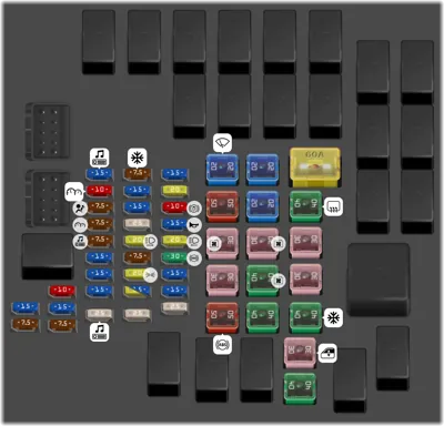 Mazda Mazda2 fuse box diagrams for all years - StartMyCar