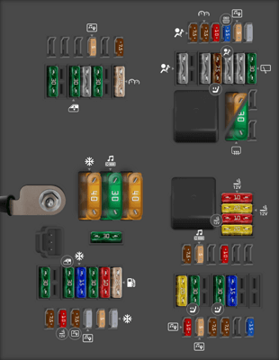 2021 Mercedes Benz A Class fuse box diagram - StartMyCar