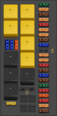 2008 Mercedes Benz SL fuse box diagram - StartMyCar