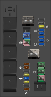 2004 D22 Nissan Frontier fuse box diagram - StartMyCar