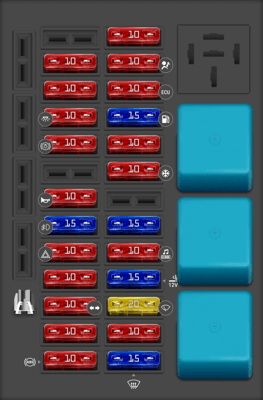 2001 K11 Nissan March Fog light fuse - StartMyCar