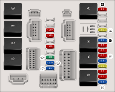 2008 Nissan Note fuse box diagram - StartMyCar