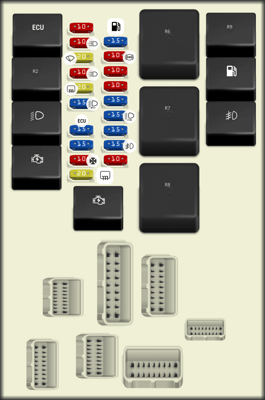 2006 G11 V35 Nissan Skyline fuse box diagram - StartMyCar