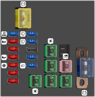 2000 Nissan Sunny Sunny Neo fuse box diagram - StartMyCar