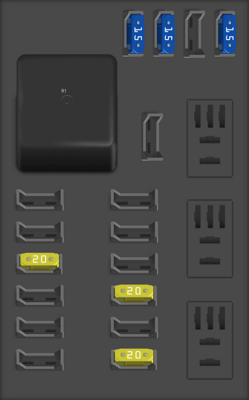 2006 G4 Opel Corsa fuse box diagram - StartMyCar