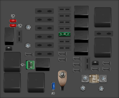 2012 Peugeot 208 fuse box diagram - StartMyCar