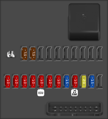 2005 G2 Proton GEN-2 fuse box diagram - StartMyCar