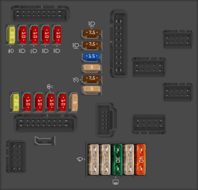 2006 Renault Scenic fuse box diagram - StartMyCar