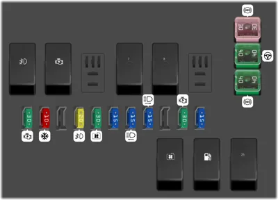 Diagramme de fusibles Suzuki Alto 2012 International - StartMyCar