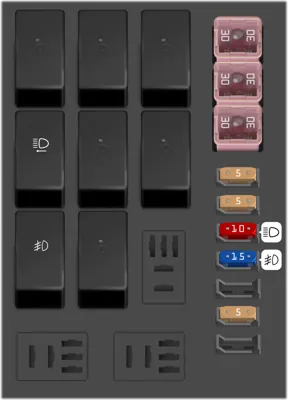 2020 Suzuki Alto 8th Gen fuse box diagram - StartMyCar