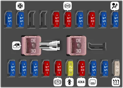 2004 Suzuki Swift Ignis / HT Air conditioning fuse - StartMyCar