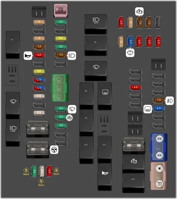 2024 Toyota Corolla Cross Hybrid Us fuse box diagram - StartMyCar