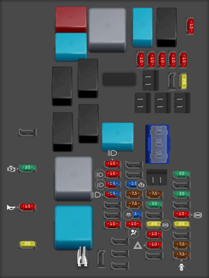 2014 Axio Toyota Corolla Hybrid fuse box diagram - StartMyCar