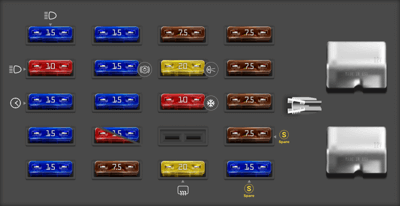 1990 Toyota Land Cruiser fuse box diagram - StartMyCar