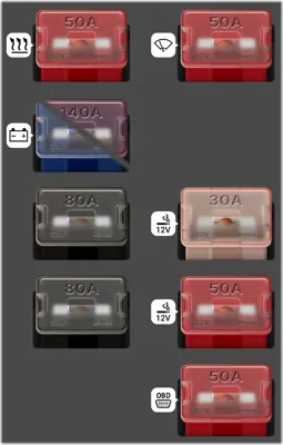 2010 6th-Gen-1st-Facelift Toyota Land Cruiser Brake light fuse - StartMyCar