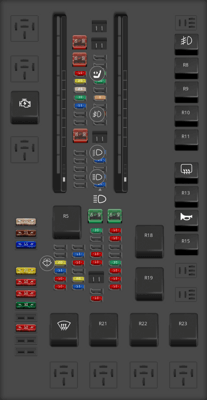 2020 Usa Toyota Land Cruiser fuse box diagram - StartMyCar