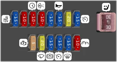 2004 2nd-Gen_gen-J90 Toyota Land Cruiser Prado Horn relay - StartMyCar