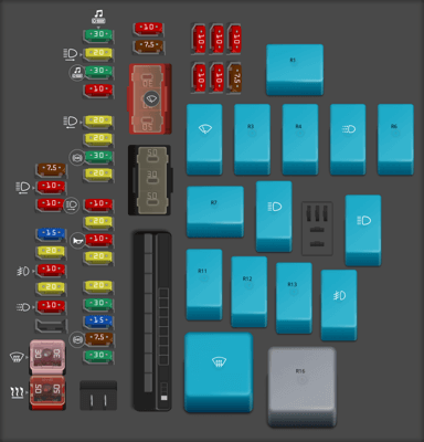 2021 Toyota RAV4 Hybrid fuse box diagram - StartMyCar