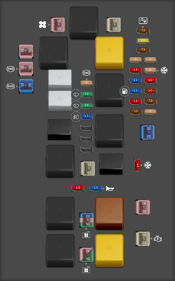 2007 Vauxhall Astra fuse box diagram - StartMyCar
