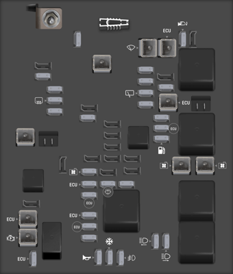 2014 Vauxhall Mokka fuse box diagram - StartMyCar