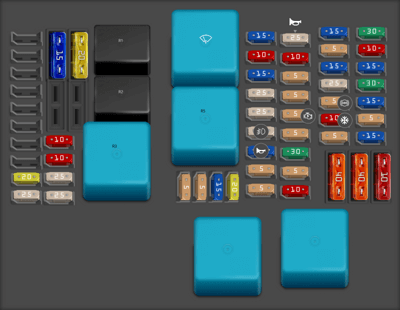 2015 Vauxhall Vivaro fuse box diagram - StartMyCar