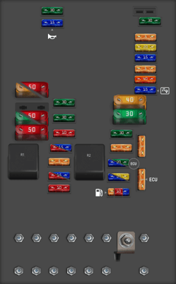 2013 Volkswagen Caddy fuse box diagram - StartMyCar