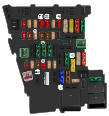 2015 Volkswagen e-Golf fuse box diagram - StartMyCar