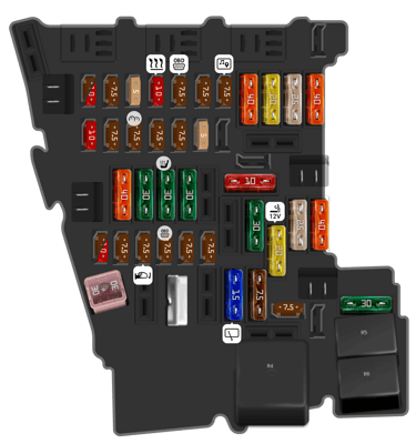 2018 Volkswagen e-Golf fuse box diagram - StartMyCar