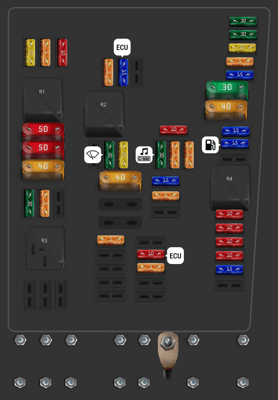 2012 Volkswagen Eos fuse box diagram - StartMyCar
