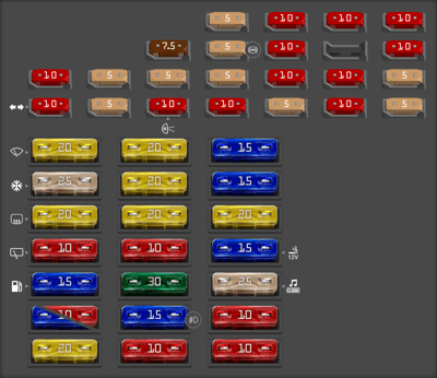 2001 Volkswagen Golf fuse box diagram - StartMyCar