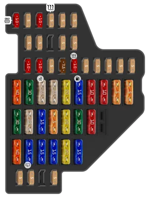 2005 Volkswagen Golf 5th Gen fuse box diagram - StartMyCar