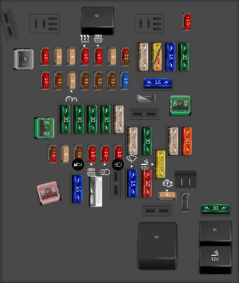 2015 Diesel Volkswagen Golf fuse box diagram - StartMyCar