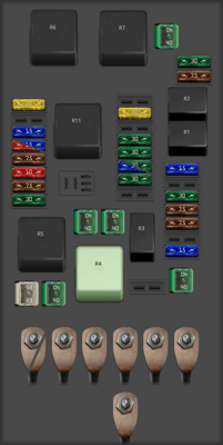 2018 Diesel B8 Volkswagen Passat fuse box diagram - StartMyCar
